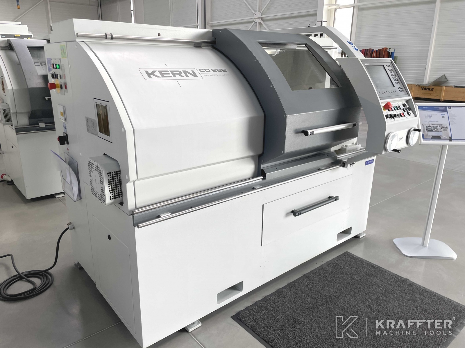 DMT KERN CD 282 Used CNC teach-in lathe for sale (993)