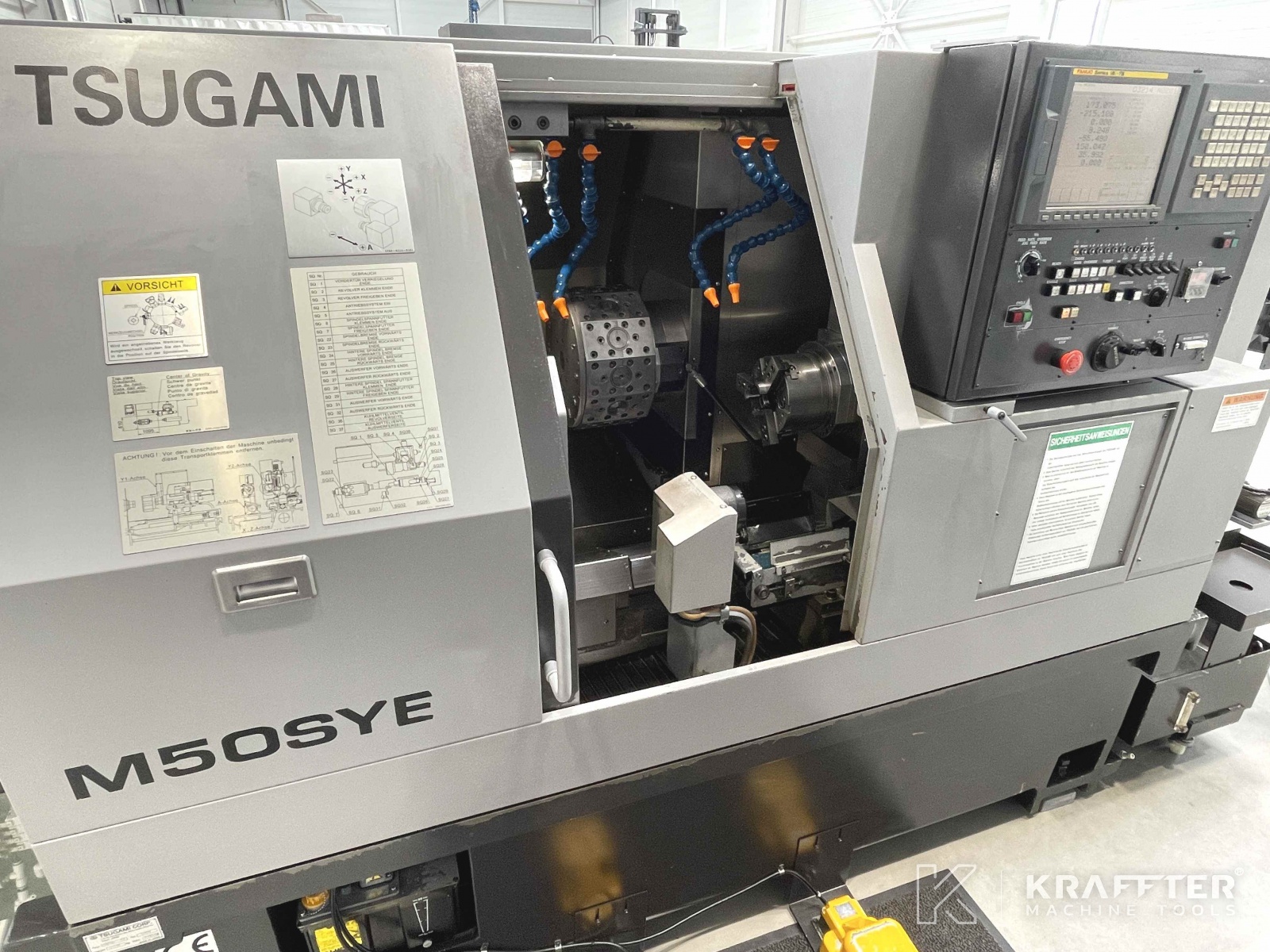 Tsugami M50 SYE III Used cnc lathe twin spindle Y axis (31)