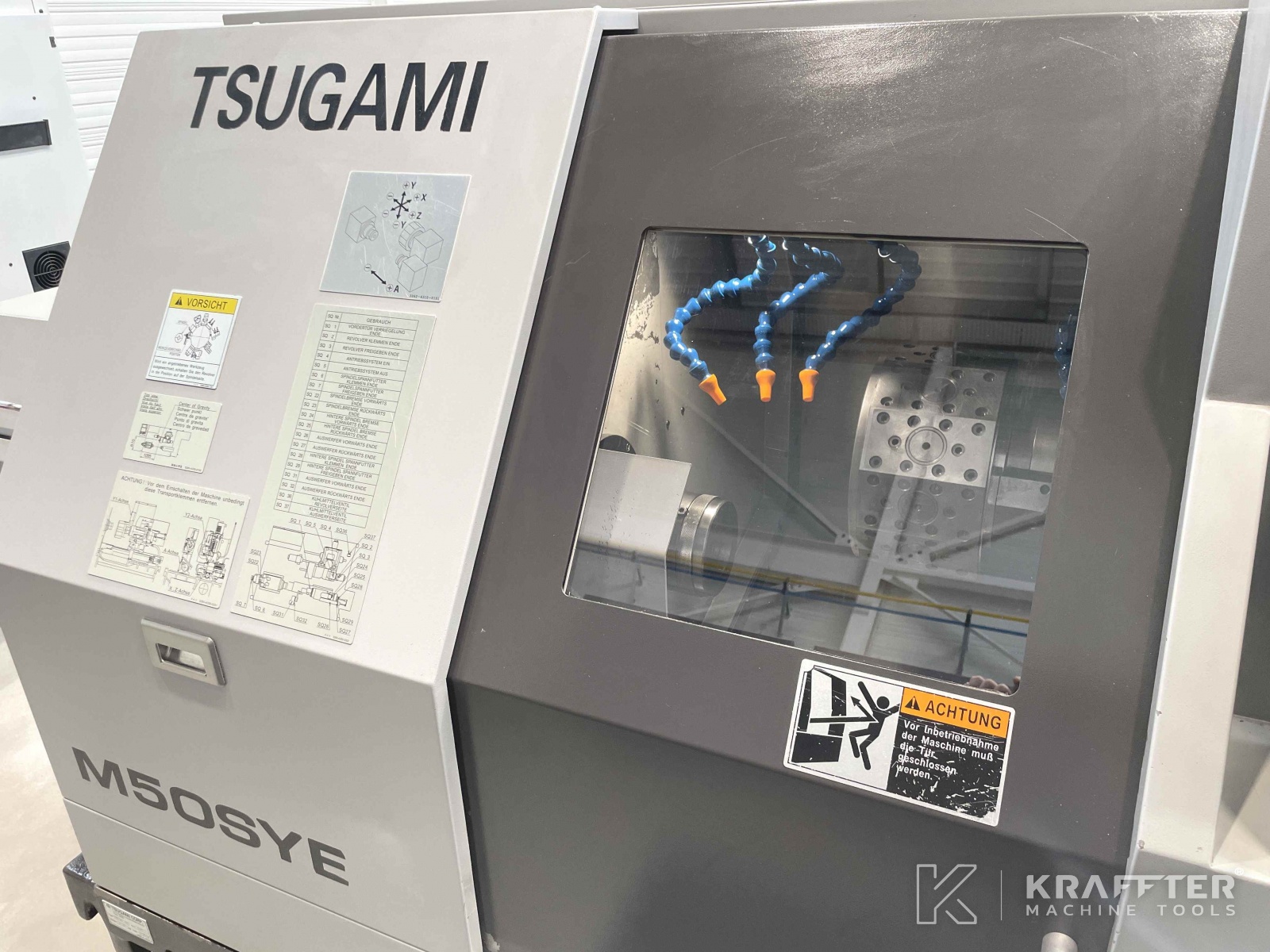 Tsugami M50 SYE III Used cnc lathe twin spindle Y axis (31)