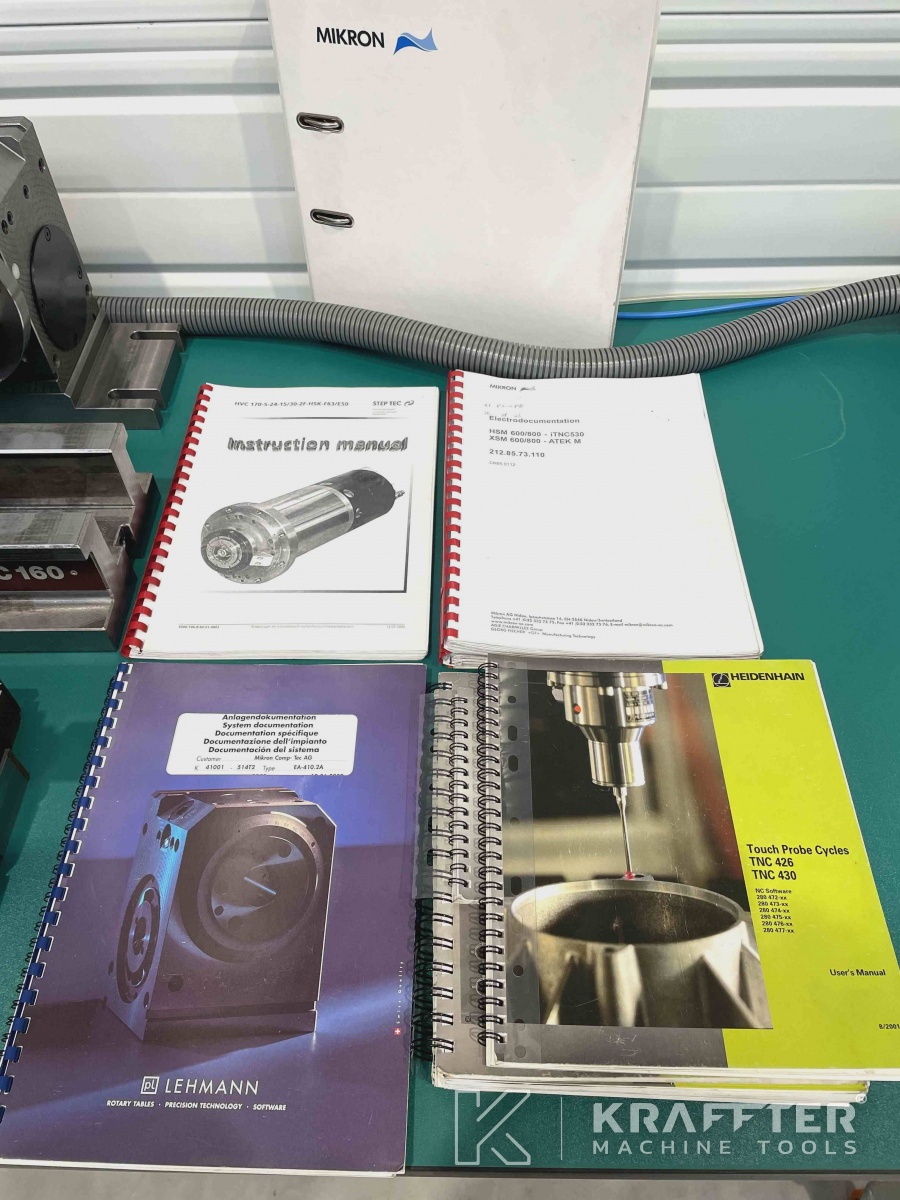 Used High speed CNC Vertical machining Center Mikron HSM 800 (41)